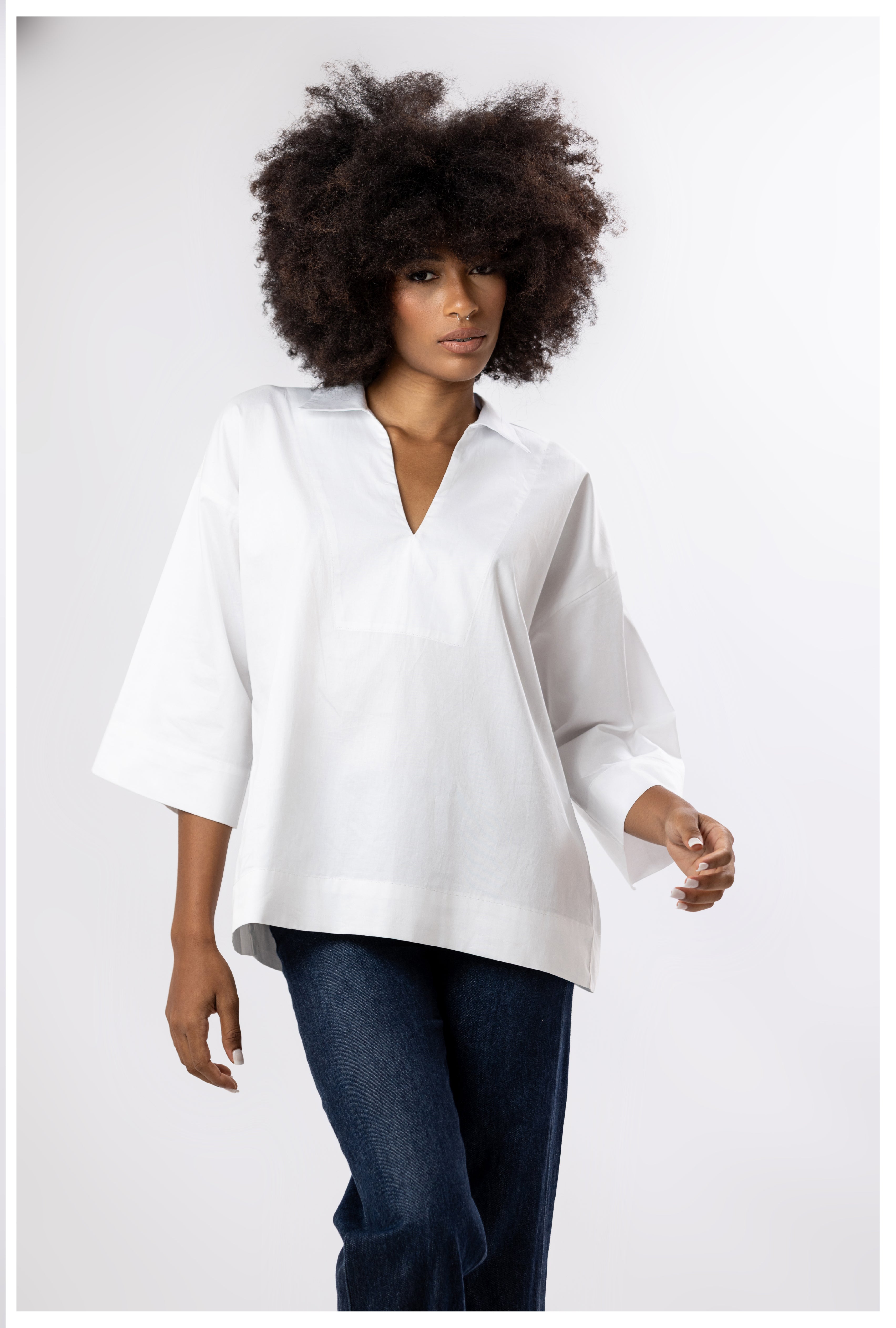 White Lucia Shirt – ILA BY BEA